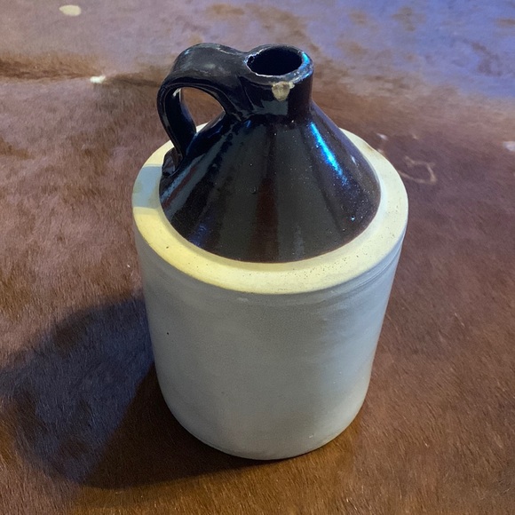 Other | Antique Two Tone Stoneware Crock Jug Nice Primitive Shoulder ...